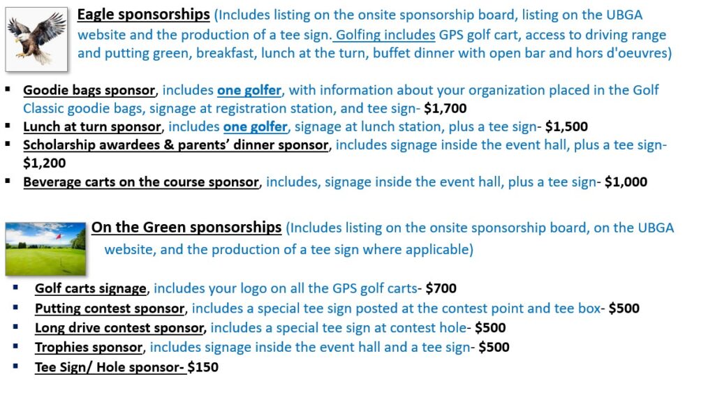 Eleventh Annual UBGA- Vernel Bennett Scholarship Golf Classic – UBGA